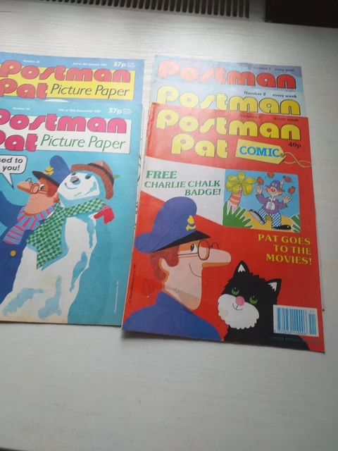 POSTMAN PAT COMICS CHILDREN’S.. MAGAZINES no.1, 2 & 3... JOB LOT (B54 ...