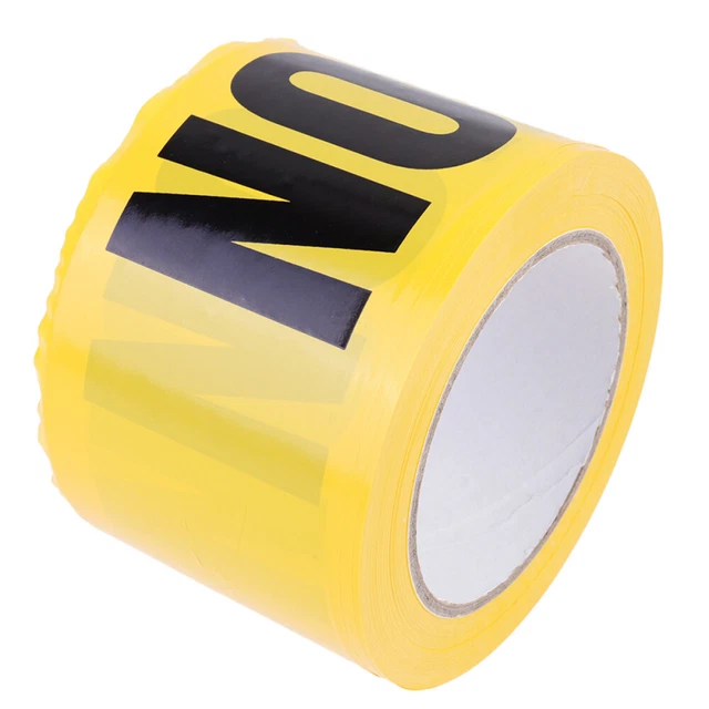 CONSTRUCTION CAUTION TAPE Yellow Warning Adhesive Safety Floor £13.62 ...