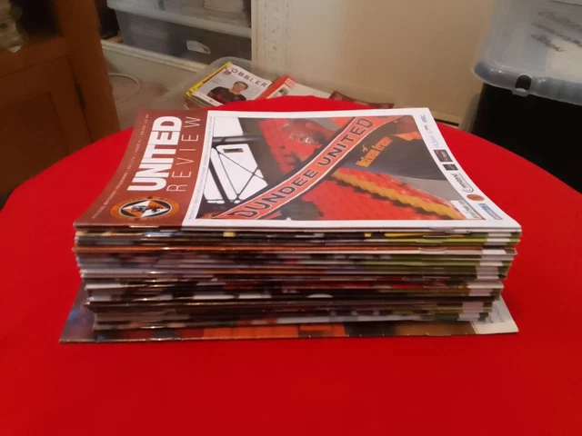 DUNDEE UNITED X 25 2017/2018 Home Football Programmes (Complete) All ...