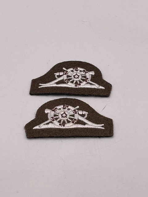 ROYAL ARTILLERY GUN Staff Sergeant Woven cloth qualification arm badge ...