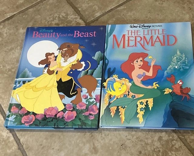 WALT DISNEY CLASSICS The Little Mermaid & Beauty & The Beast Books 1991 ...