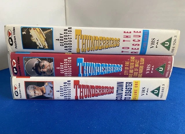 COLLECTION OF 3 Vintage Thunderbirds VHS Video Tapes £5.45 - PicClick UK