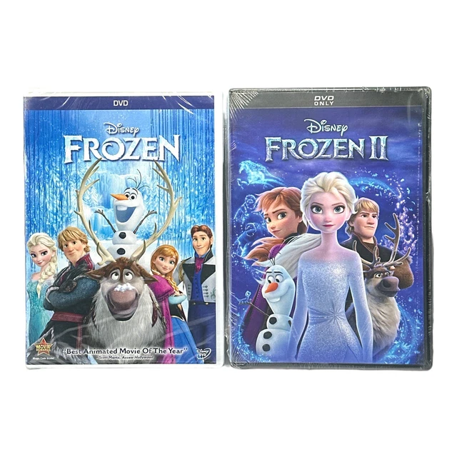 DISNEY FROZEN 1 & 2 - (DVD Bundle Lot) - Anna-Elsa-Olaf-Kristoff - NEW ...