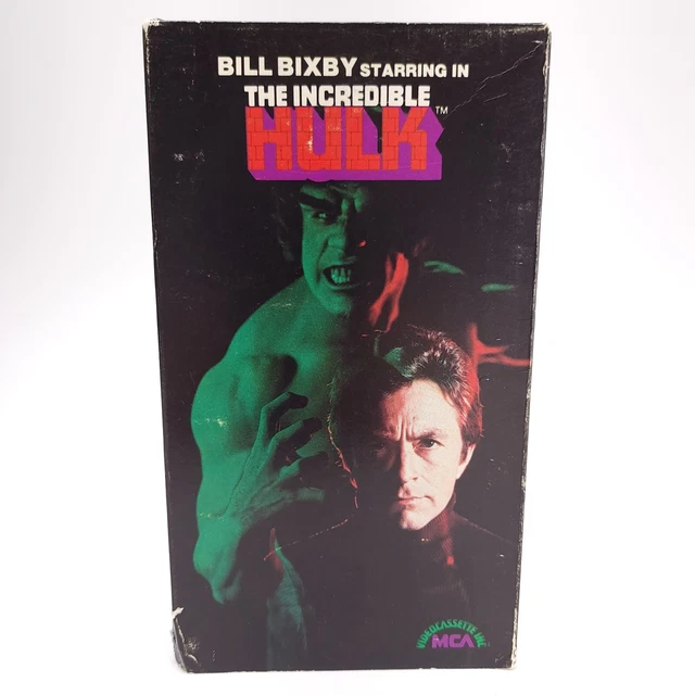 THE INCREDIBLE HULK 1988 VHS- Super Rare Bill Bixby HTF TESTED WORKING ...