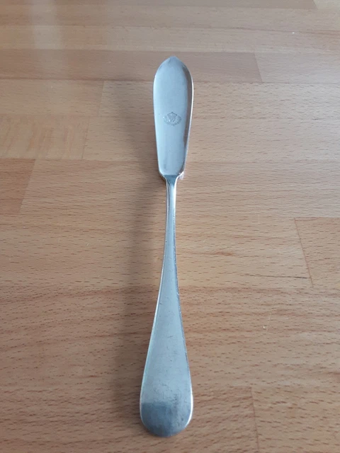 FANTASTIC WW2 SILVER Plate Officers Mess Fish Knife with Curved Blade ...
