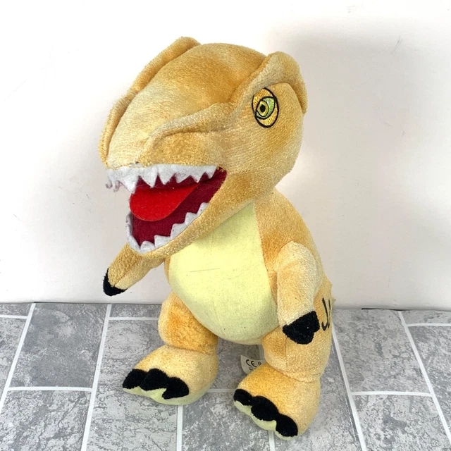 JURASSIC WORLD PLUSH Soft Toy Velociraptor Dinosaur Yellow Official 12 ...