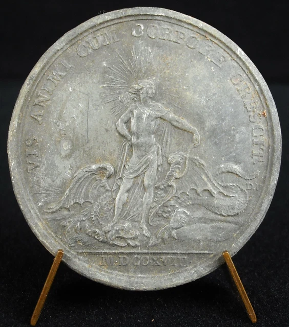 VICTORIOUS APOLLO MEDAL of the Python Monster Louis XV af Du Vivier ...