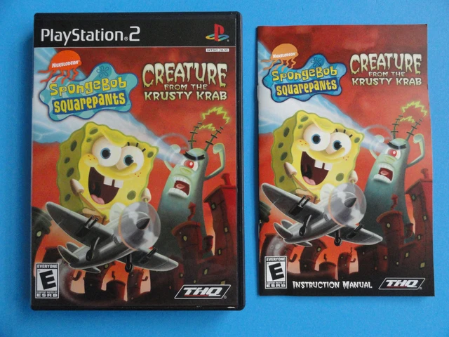 NO GAME-PLAYSTATION 2 Creature From The Krusty Krab -Case & Manual Only ...