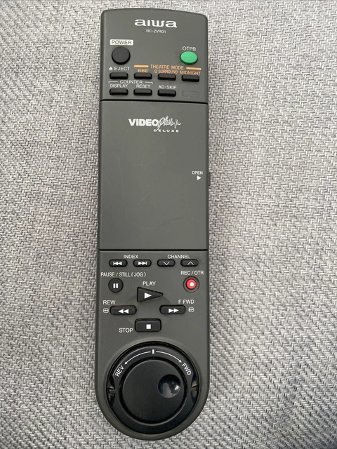 GENUINE ORIGINAL AIWA RC-8VR01 VHS Video Plus REMOTE CONTROL £8.99 ...