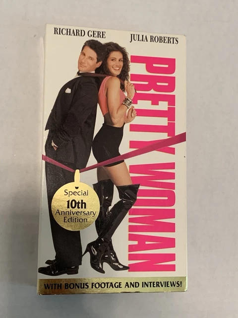 PRETTY WOMAN VHS Movie Julia Roberts 10th Anniversary Edition £4.65 ...