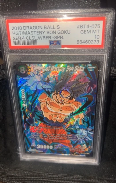 DRAGON BALL SUPER Height Of Mastery Son Goku SPR PSA 10 EUR 45,93 - PicClick FR