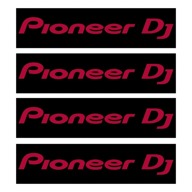 PIONEER DJ 8& x 2" Stickers Decals 4-Pack CDJ-2000 3000 DJM-S9 DJM-S11 ...