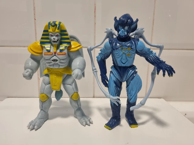 VINTAGE 1993 MIGHTY Morphin Power Rangers King Sphinx & Baboo Figures ...