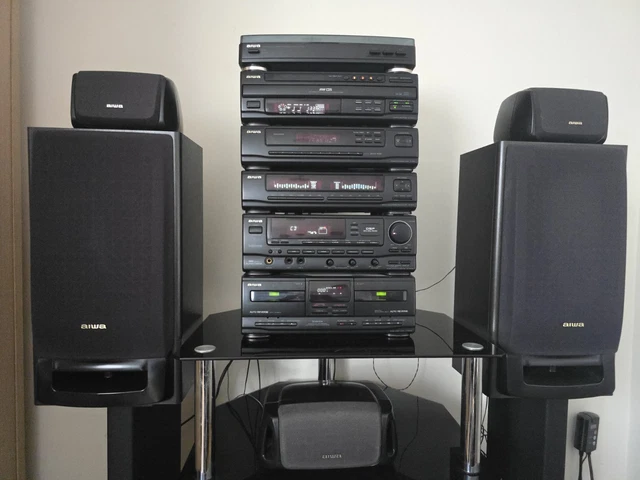 AIWA MX-Z9400M HIFI Stereo Stack System with Turntable + Surround ...