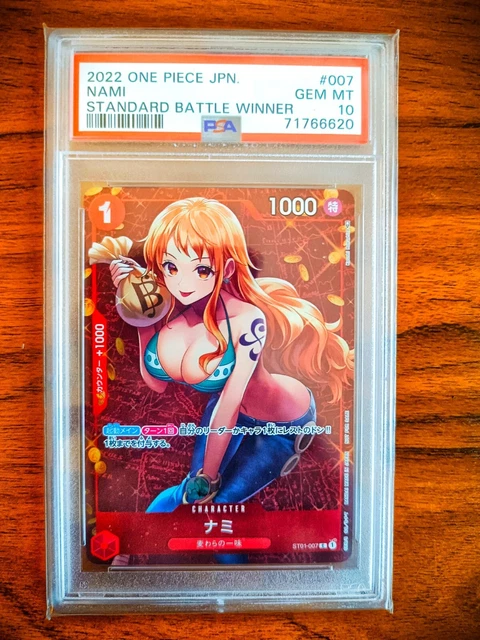 ONE PIECE PSA 10 Nami Jap Winner Battle Tournament JPN Gem Mint ST01-007 OP 2022 EUR 265,00 ...