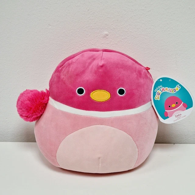 SQUISHMALLOW 8 INCH Della The Pink Duck Plush - Official Kellytoy Soft ...