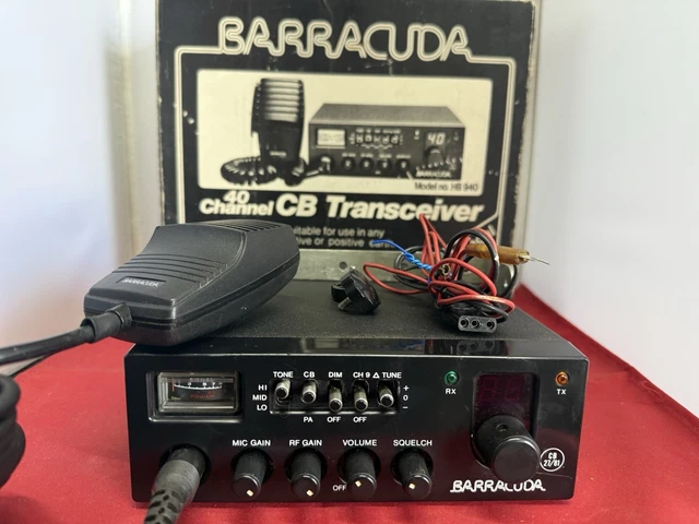 BARRACUDA CB RADIO UK FM 40 Channels Vintage Cybernet Boxed (Working Order) £107.00 - PicClick UK