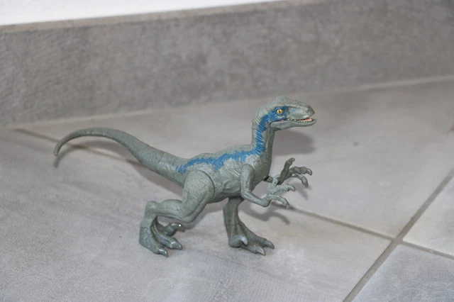 JURASSIC WORLD VELOCIRAPTOR Blue Dinosauro Dinosaur Dinosauri Mattel ...