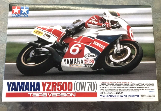 TAMIYA YAMAHA YZR 500 0W70 1/12 scale model motorcycle kit 14075..... £ ...
