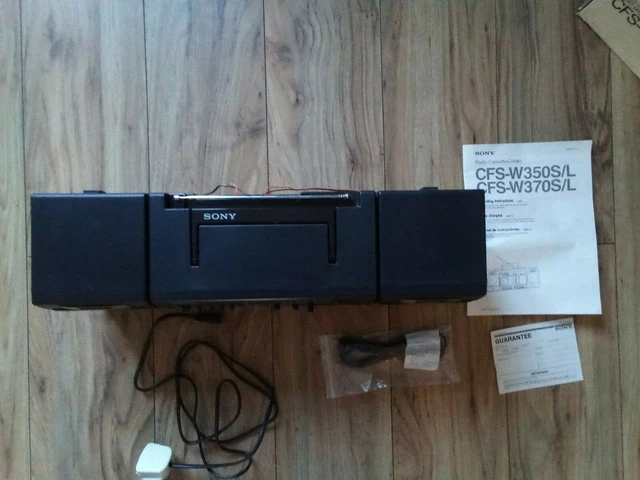 VINTAGE SONY CFS-W350L Radio Cassette Recorder Ghetto Blaster Great ...