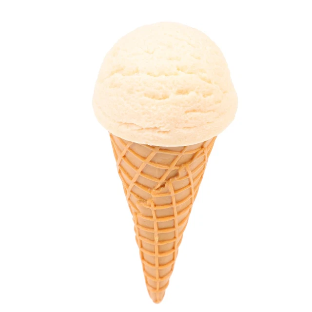 ICE CREAM MODELING Figurine Lovely Ice Cream Cone Prop Fake Ice Cream ...