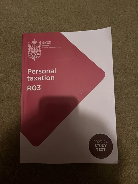 CHARTERED INSTITUTE INSURANCE (CII) R03 Study Text 23/24 Syllabus NEW £ ...