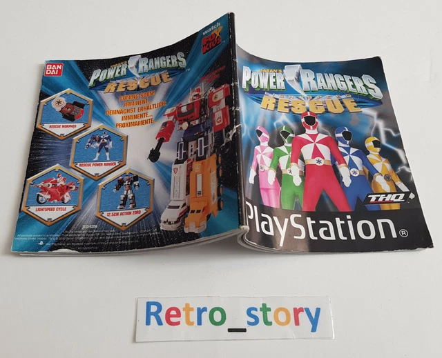 SONY PLAYSTATION PS1 - Power Rangers Lightspeed Rescue - Notice ...