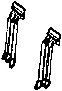 DETAILS WEST 266 HO Scale MU Hose 3 Cluster Set (Pack of 4) EUR 3,01 ...