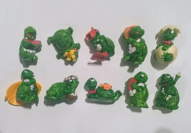 KINDER SURPRISE SET - Teeny Tapsi Tortels Turtles 1991 No Accessories ...
