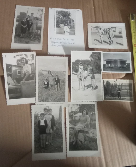 10 VECCHIE FOTO Fotografie Di Famiglia Italiana In Eritrea Asmara Aoi ...