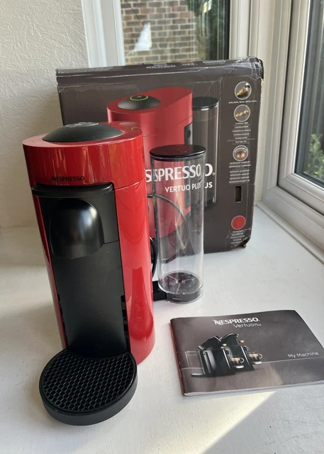 NESPRESSO VERTUO PLUS Coffee Machine - Cherry Red - Boxed with ...