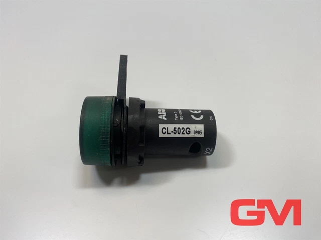 ABB INDICATOR LIGHT CL-502G Pilot Light Head Green 1SFA619403R5022 ...