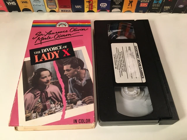 THE DIVORCE OF Lady X Romantic Comedy VHS 1938 Merle Oberon Laurence Olivier 30s £5.65 - PicClick UK