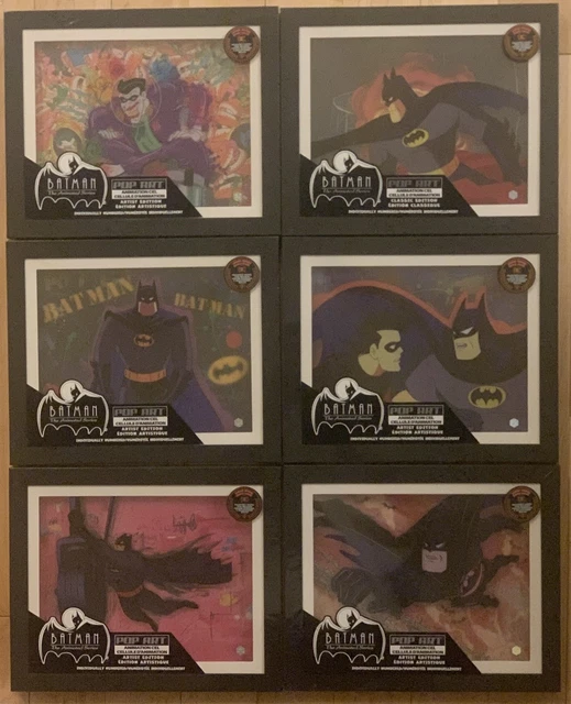 🔥 BATMAN THE Animated Series 🔥 Pop Art Animation Cel Art Frame Set of 6 ...