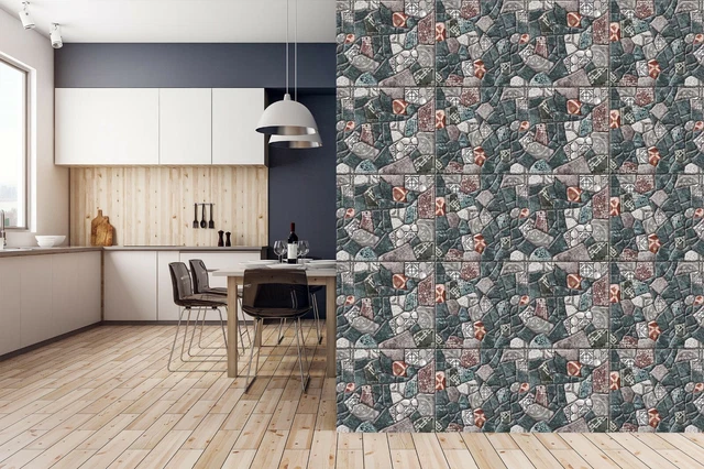 3D STONE TILES Texture 26388NA Wallpaper Wall Murals Removable ...