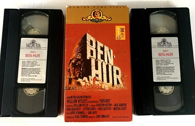 BEN HUR VHS 2 Tape Box Set Ships Free With Tracking £6.62 - PicClick UK