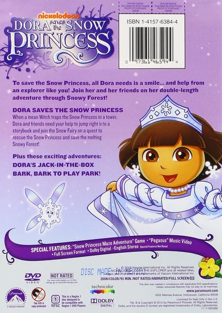 DORA THE EXPLORER: Dora Saves the Snow Princess (DVD) Dora the Explorer ...