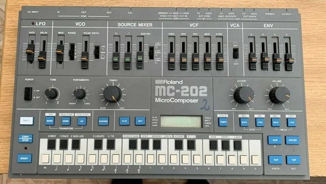 ROLAND MC202 SYNTHESIZER full working order 1980s vintage synthersizer ...