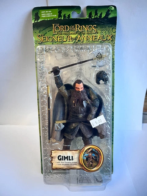 BNIB SEÑOR DE los Anillos Gimli Juguete Biz Figura Acción Hermandad ...