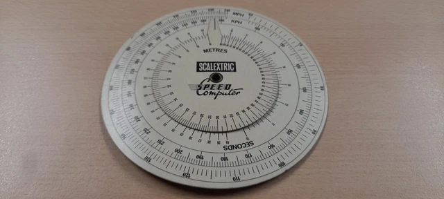 SCALEXTRIC CARD SPEED Computer conversion chart disc from 1980's £2.99 ...