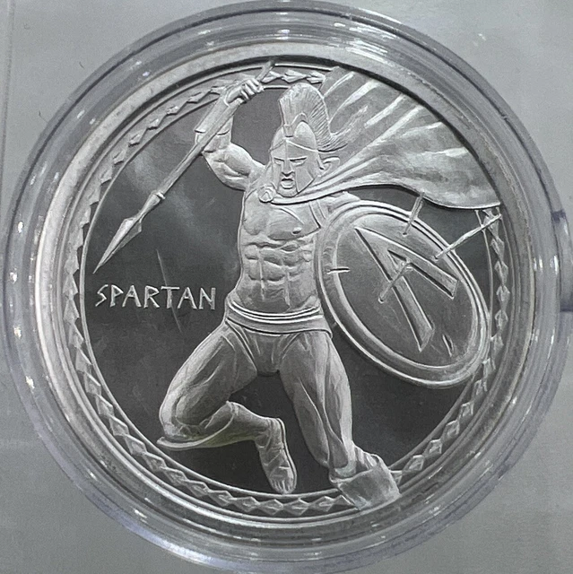 SPARTAN WARRIORS 1OZ Silver Coin | Comes in Capsule | a3538 £40.85 ...