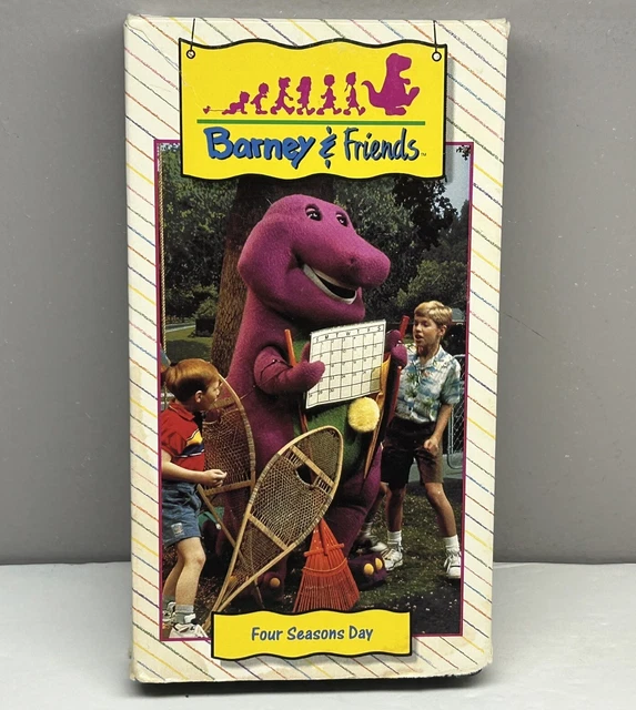 BARNEY & FRIENDS Four Seasons Day VHS 1992 videocassetta vita PBS ...