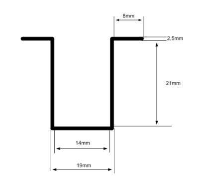 10 PIECES SOLAR Panel Center Clip for Module Height 25-60 mm Silver ...