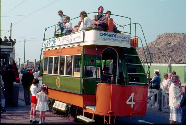BLACKPOOL CONDUITTRAM 4 Pleasure Beach Sept 1985 Original Slide ...
