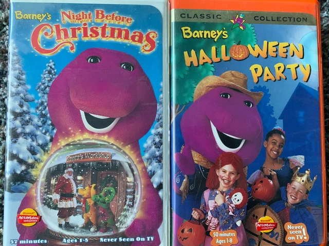 Barney Vhs Lot Of Vhs Tapes Night Before Christmas More Barney The