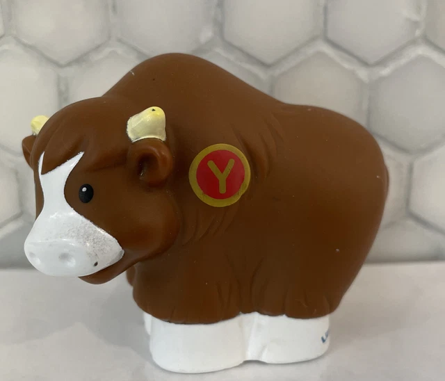 FISHER PRICE LITTLE People Alphabet Zoo YAK Y Replacement Animal Figure ...