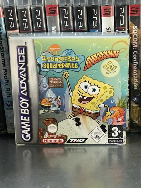 SPONGEBOB SQUAREPANTS SUPER sponge Gameboy Advance Game! Look In The ...