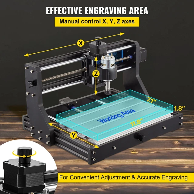 CNC FRÄSMASCHINE 3018 Pro Mit Offline Control Grbl-Steuerung Kunststoff Gravur EUR 207,99 ...