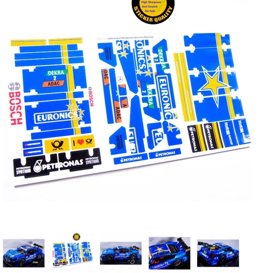 CUSTOM STICKER FOR MouldKing/ RB MOC-6687 C63 1:10 model, sticker only ...