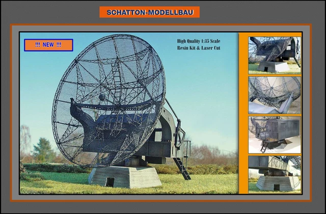 1/35 SCHATTON MODELLBAU WURZBURG-RIESE Fuse65 Radar FULL kit-Resin ...